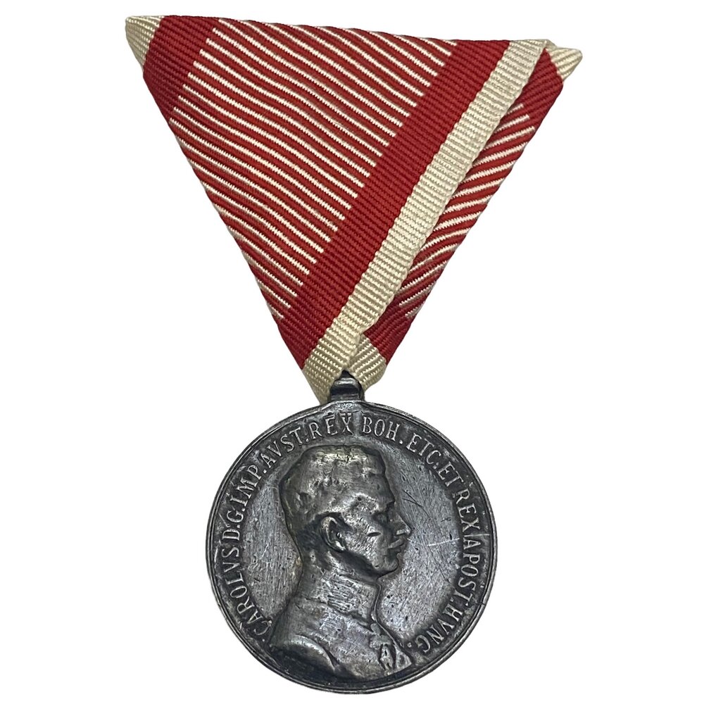 Австро-Венгрия, серебряная медаль "Карл I. За отвагу" II класс 1917-1918 гг. (3)