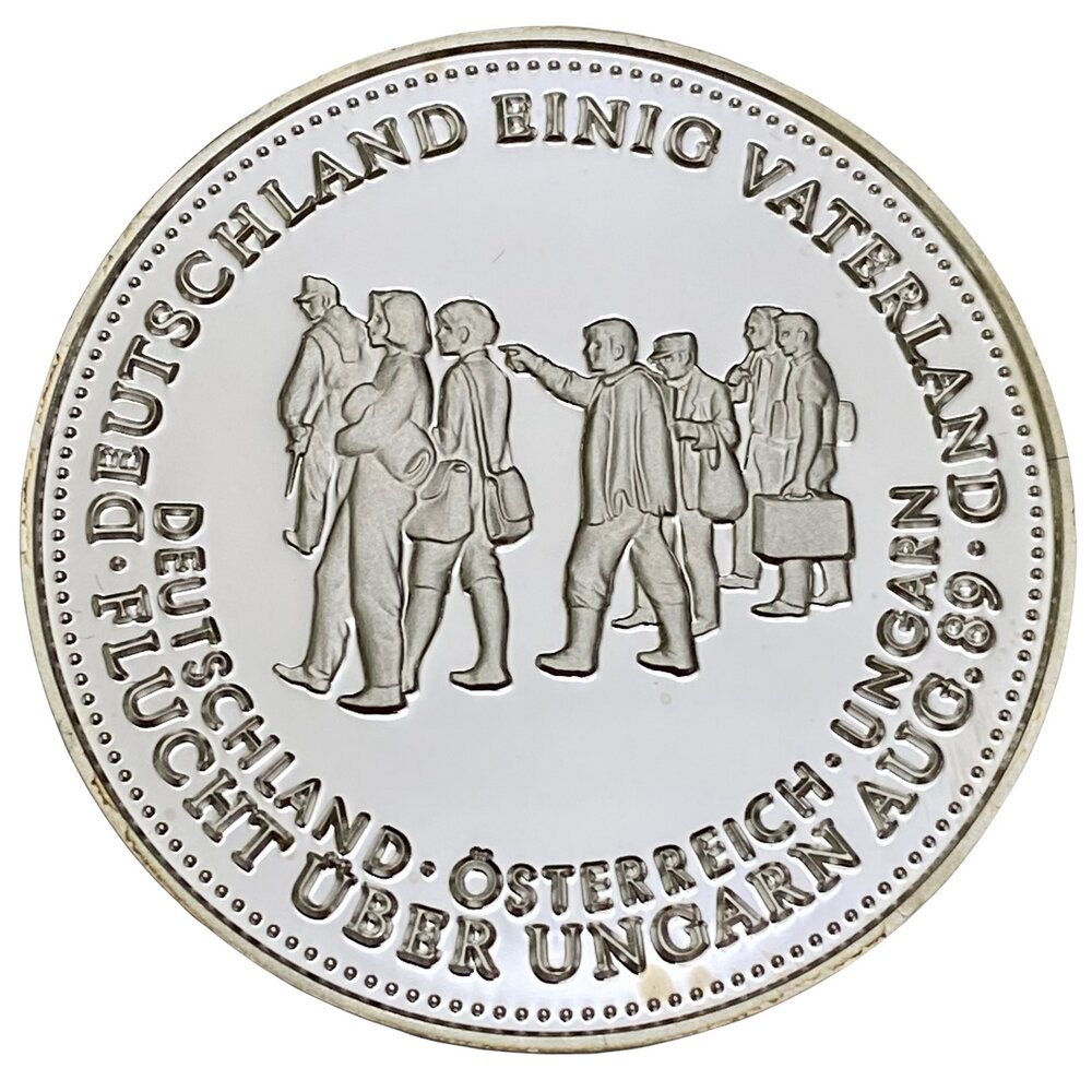 Германия, медаль "Единство, справедливость и свобода. Единая Германия. Побег через Венгрию" 1992 г.