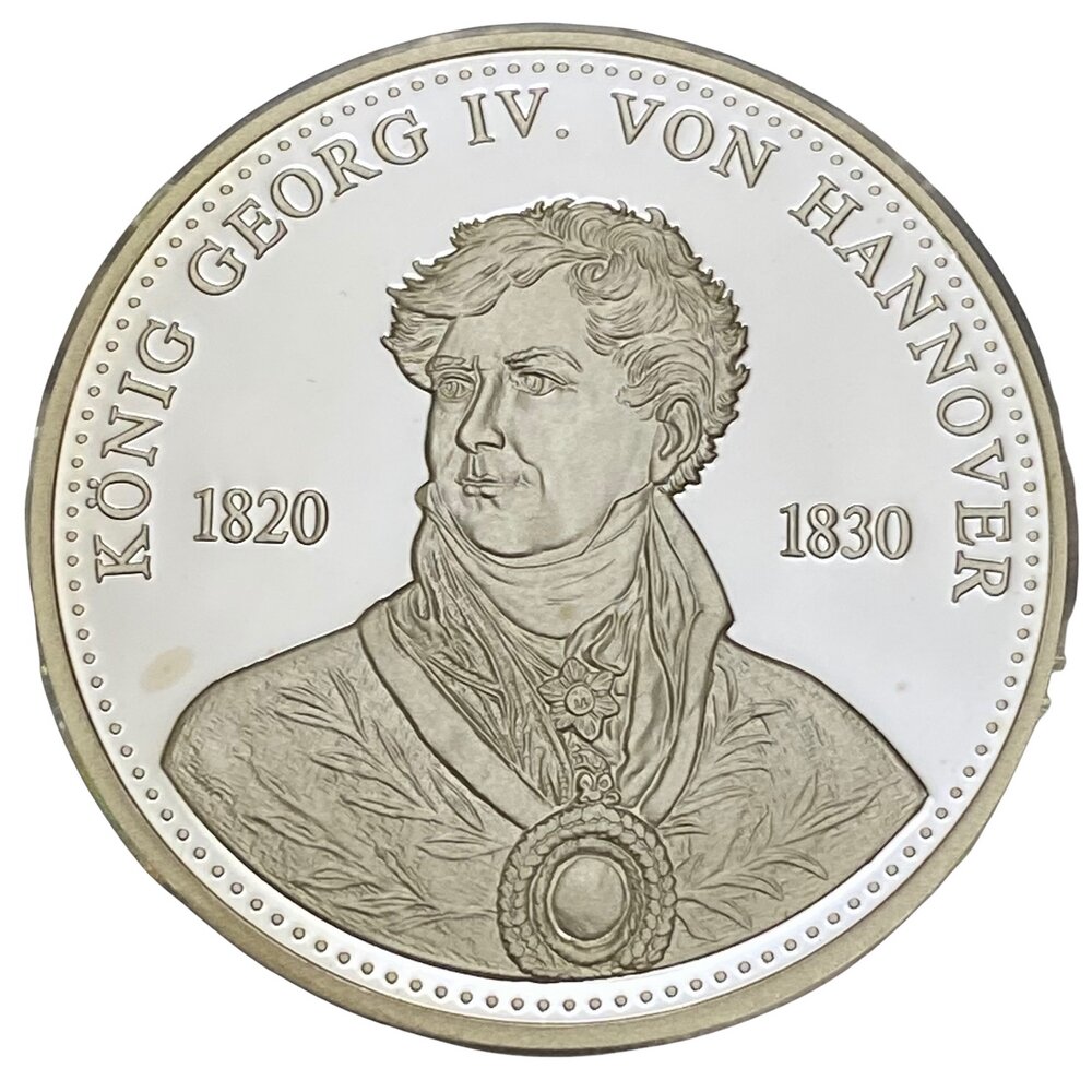 Германия, настольная памятная медаль "Короли Германии. Георг IV" 1995 г.