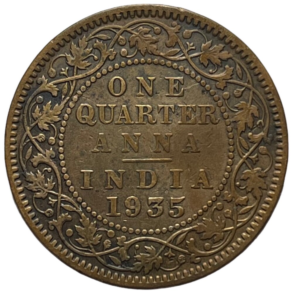 Британская Индия 1/4 анны 1935 г. (Калькутта)