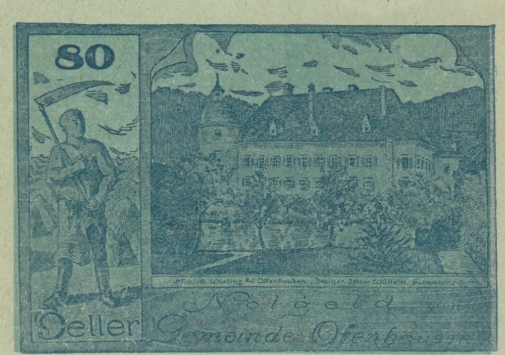 Австрия, Оффенхаузен 80 геллеров 1914-1920 гг. (№4)