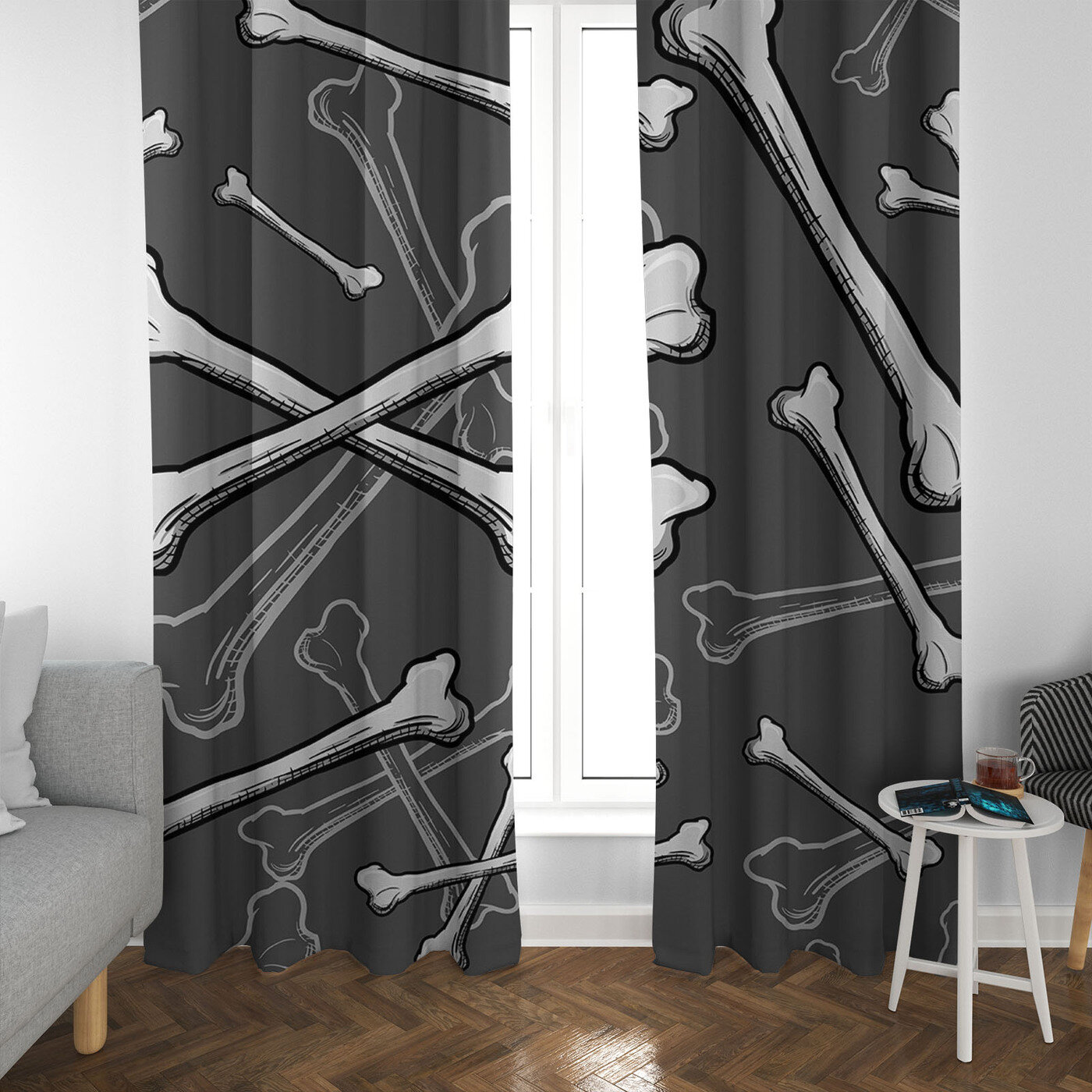 Фотошторы из габардина, 290х260см