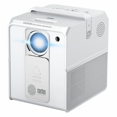 Проектор Cactus CS-PRC.04WT. Full HD-A, серебряный, Wi-Fi [cs-prc.04wt. wuxga-a]