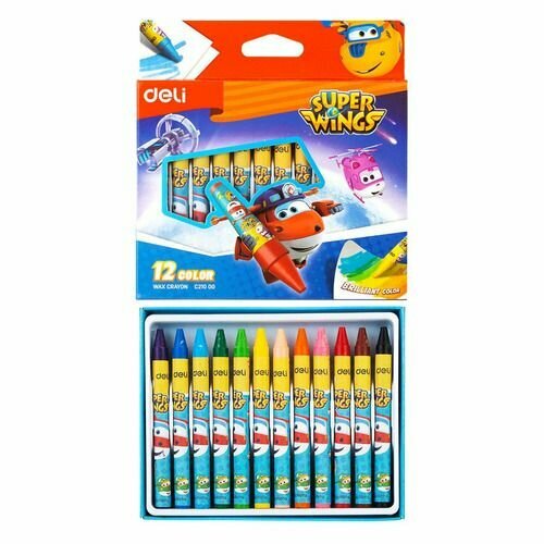 Мелки восковые Deli Super Wings EC21000 EC21000, 12 цветов