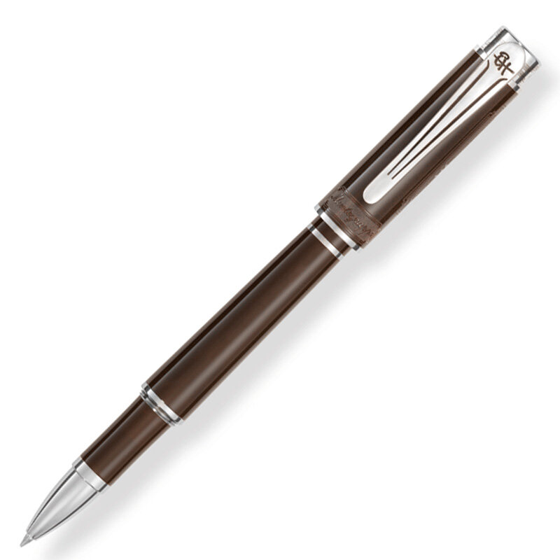 Ручка-роллер Montegrappa Ernest Hemingway Novel Tobacco. Артикул HEM-NOV-W-RB