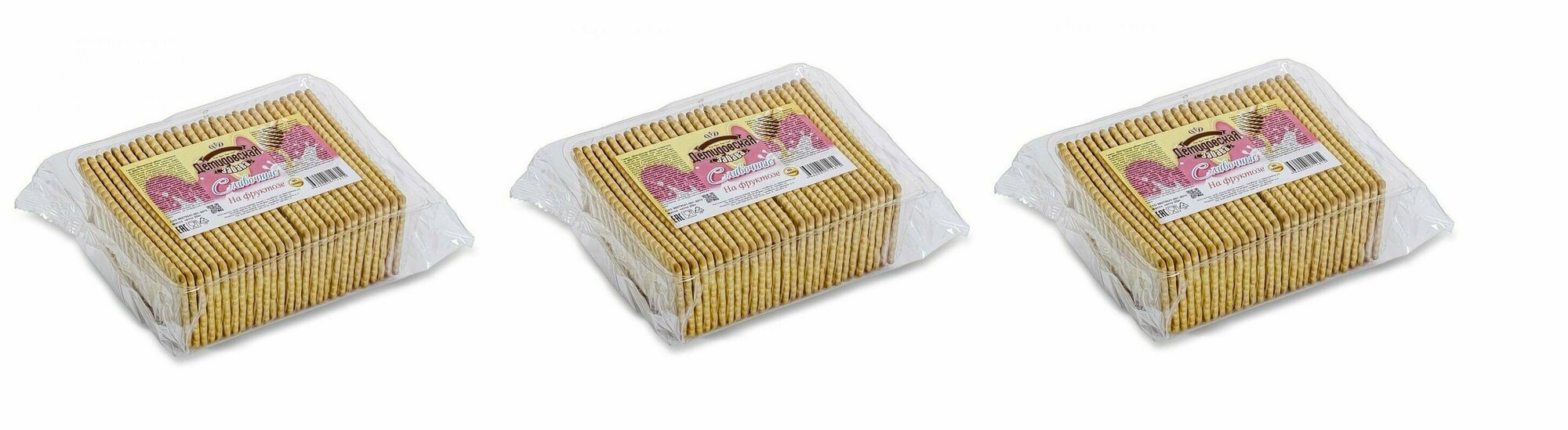 Галеты Демидовская забава, сливочные, на фруктозе, 250 г, 3 уп