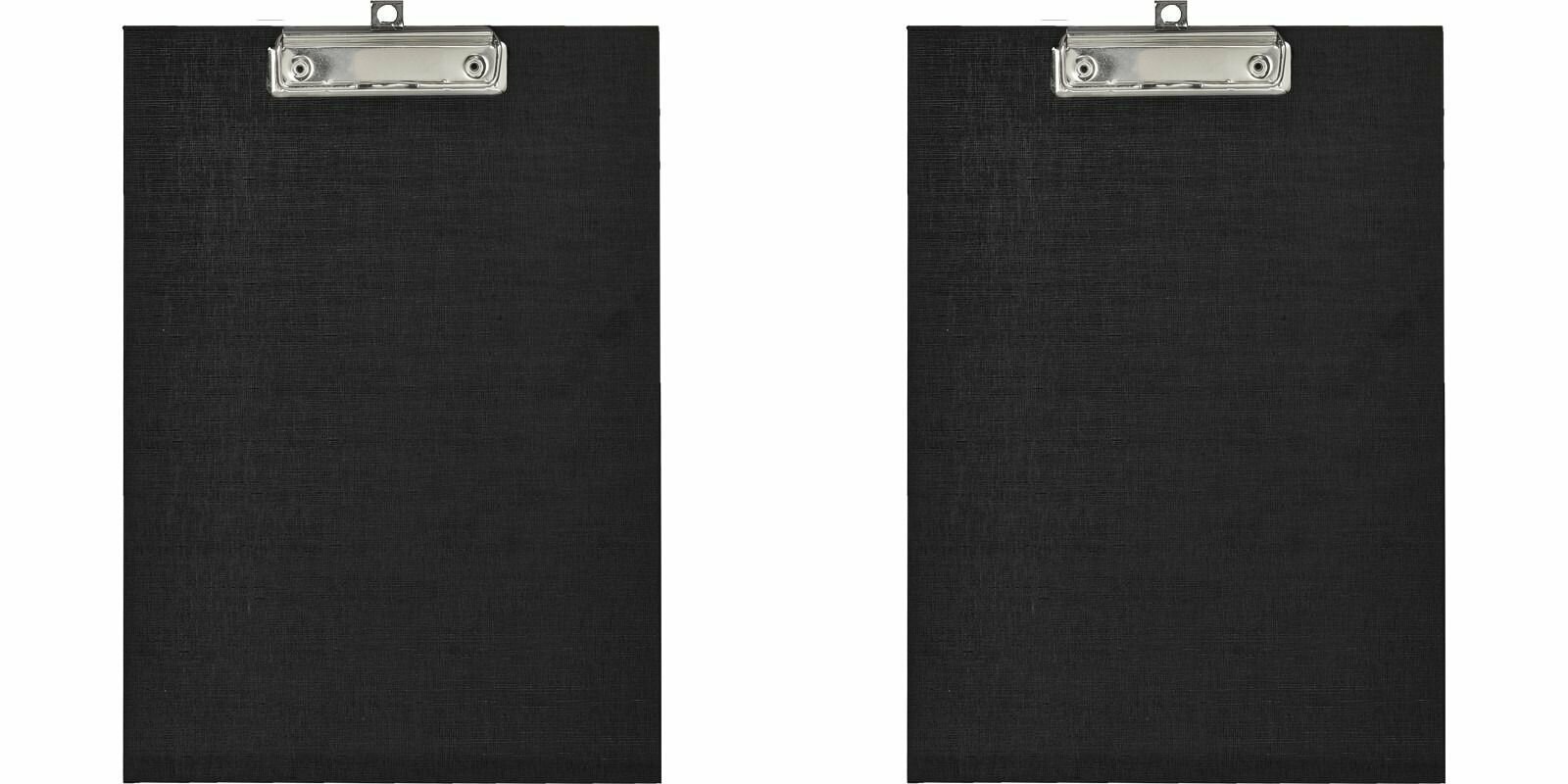 Attache Папка-планшет для бумаг A4 черный, 2 шт