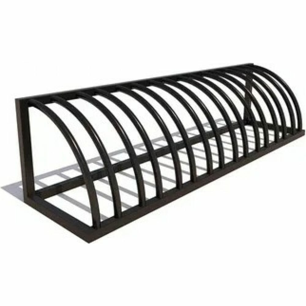 Велопарковка 7 скамеек Велостоп 9 RAL 9005 17015/ВП_ВСТОП_9/9005, парковки велосипедов