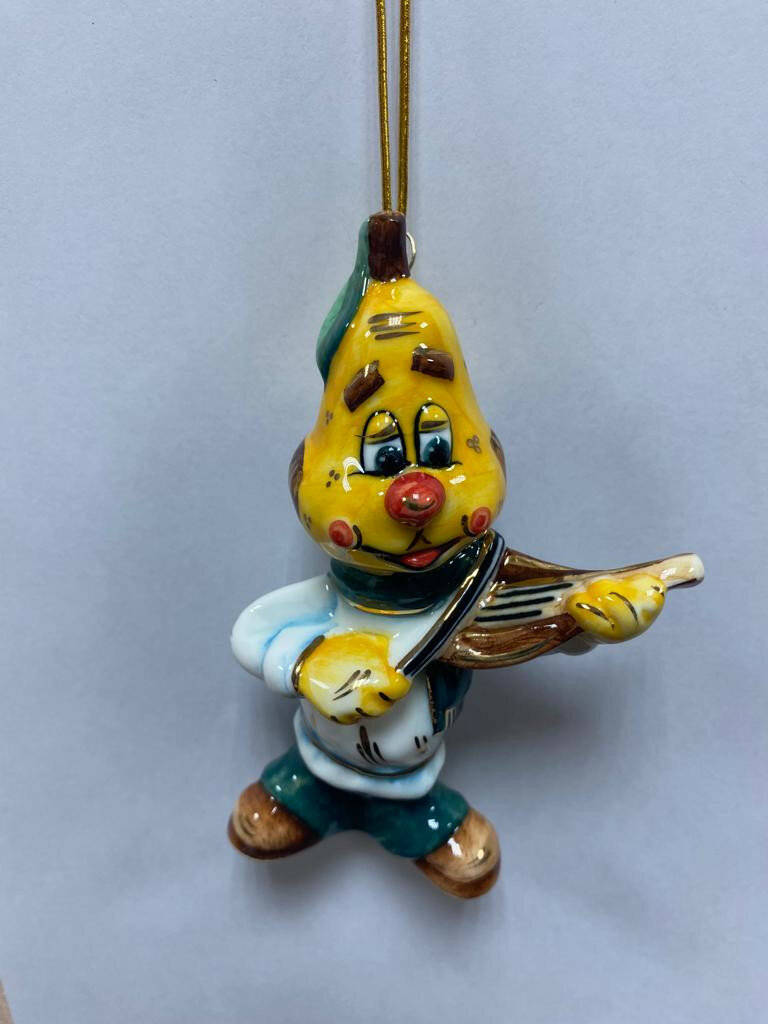 Игрушка на елку Профессор Груша , фарфор