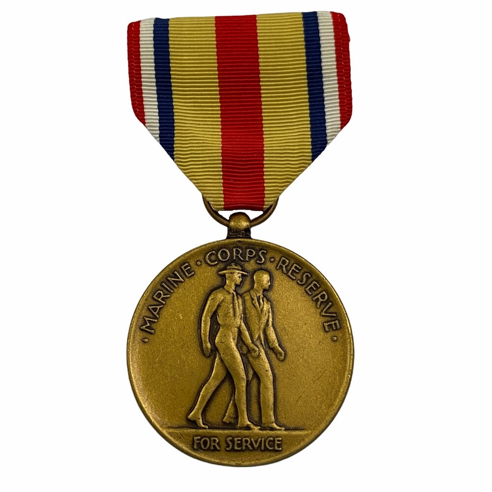 США, медаль "За службу в резерве морской пехоты" 1939-1980 гг.
