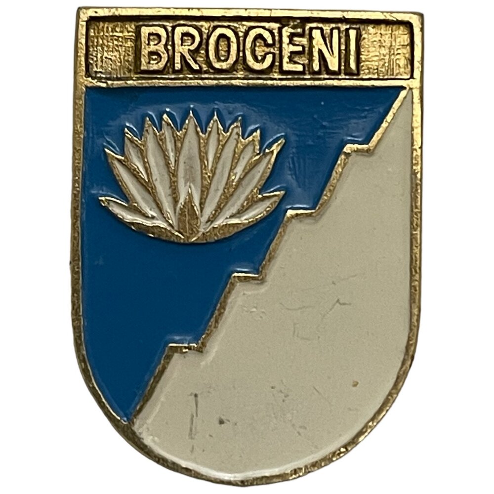 Знак "Broceni. Герб" (Броцены) СССР 1971-1990 гг. КЭМЗ