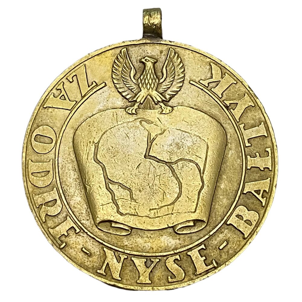 Польша, медаль "За Одру, Нису и Балтику" 1 тип 1945-1946 гг. (без ленты)