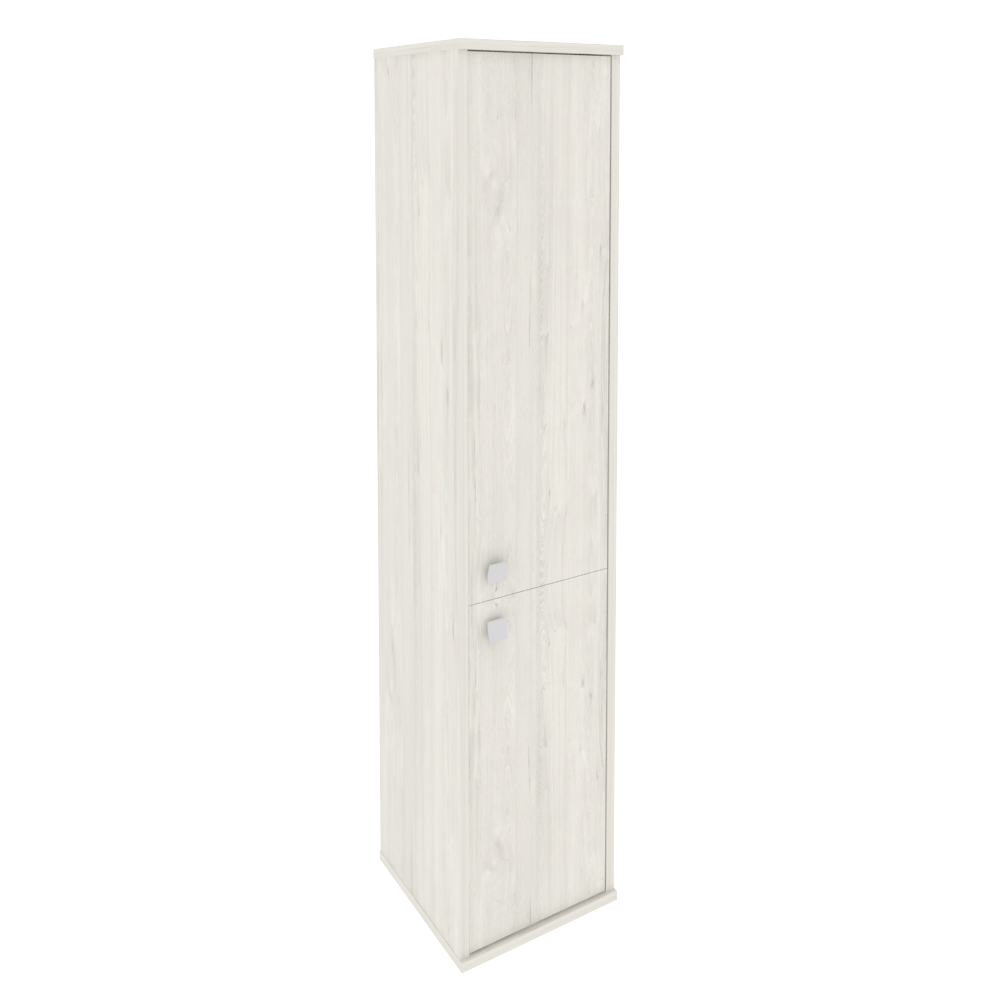 Шкаф высокий узкий правый (низкая , средняя дверь ЛДСП) Style Riva Л. СУ-1.3 (R) Дуб Наварра 412*410*1980