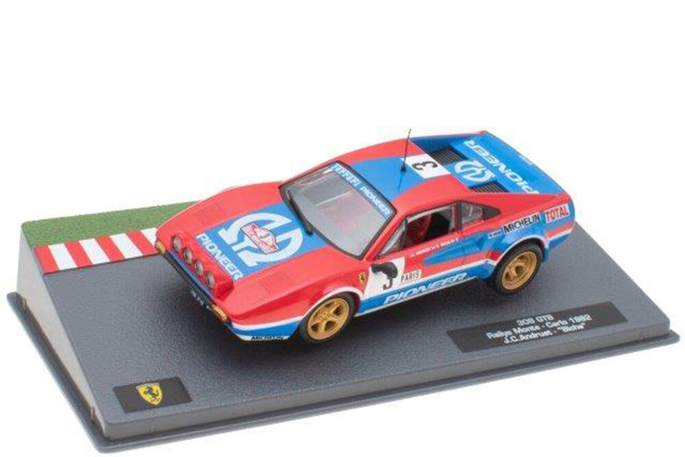 Модель коллекционная ALTAYA Ferrari 308 gtb #3 j.c.andruet /"biche" rally monte carlo 1982