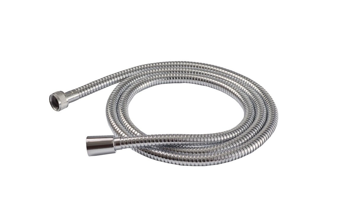 AlexKros 140125 Шланг 1,25 м. для душа металлический 1/2"F х 1/2"C, хром