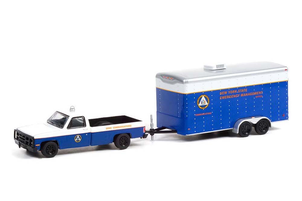Chevrolet M1008 пикап с прицепом "new york state emergency management office (semo) communications" 1987 (длина примерно 15 см)