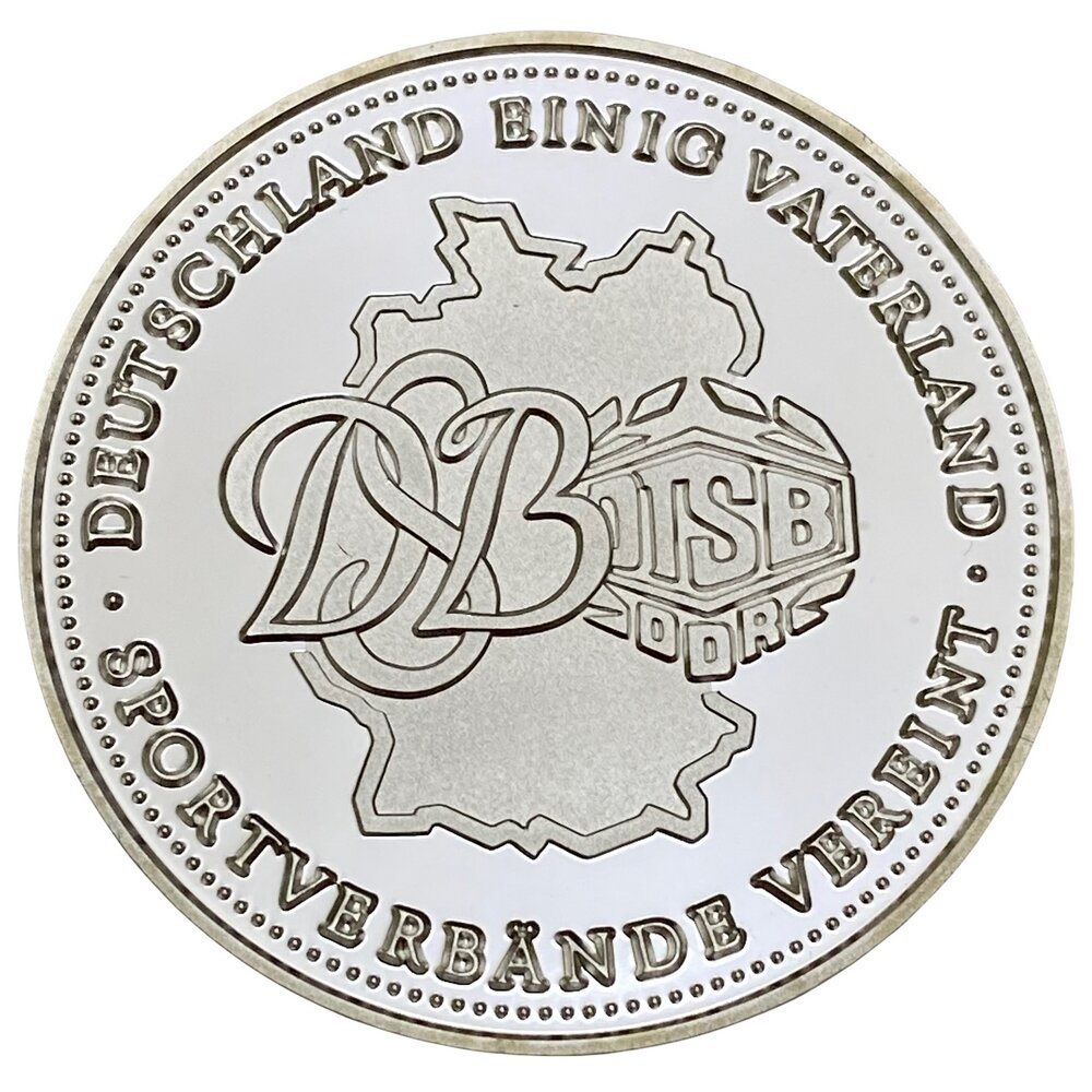 Германия, медаль "Единство, справедливость и свобода. Единая Германия. Единые спорт. федерации" 1991