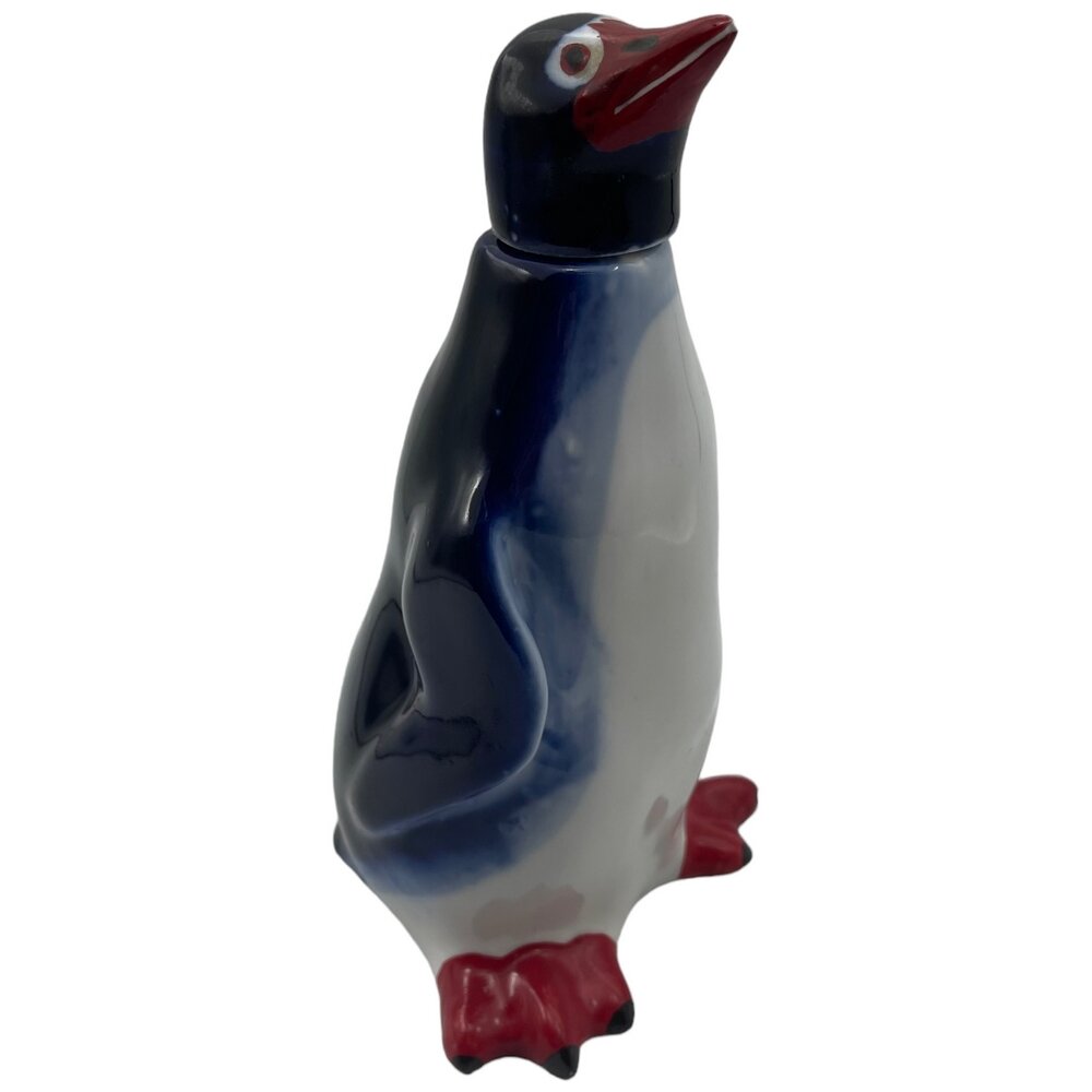 Фарфоровый штоф "Пингвин", автор Кольцов Н. А, 1960-1969 гг, ЛФЗ, СССР (трещина пробка)