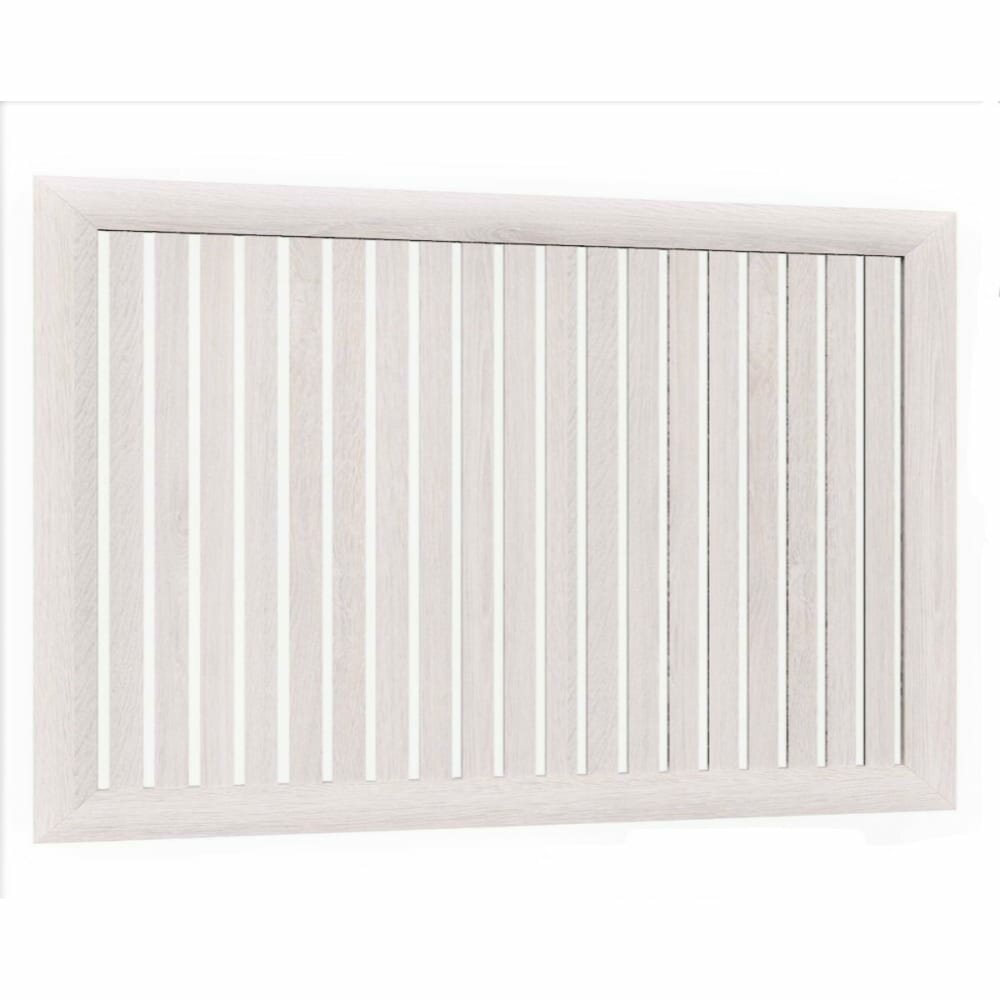Реечный экран для радиатора Стильный Дом 120x60 см, Ясень белый v530743, экологичного, 35 мм