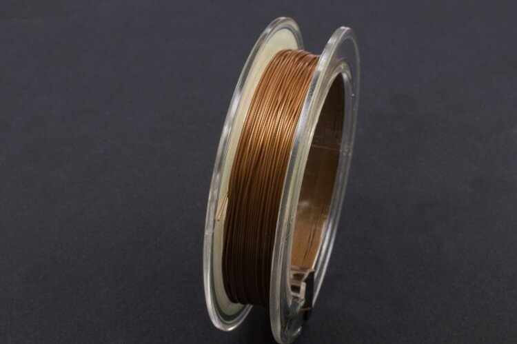 Ювелирный тросик Flex-rite 49 strand, толщина 0,45мм, цвет медный, 1017-087, катушка 9,14м