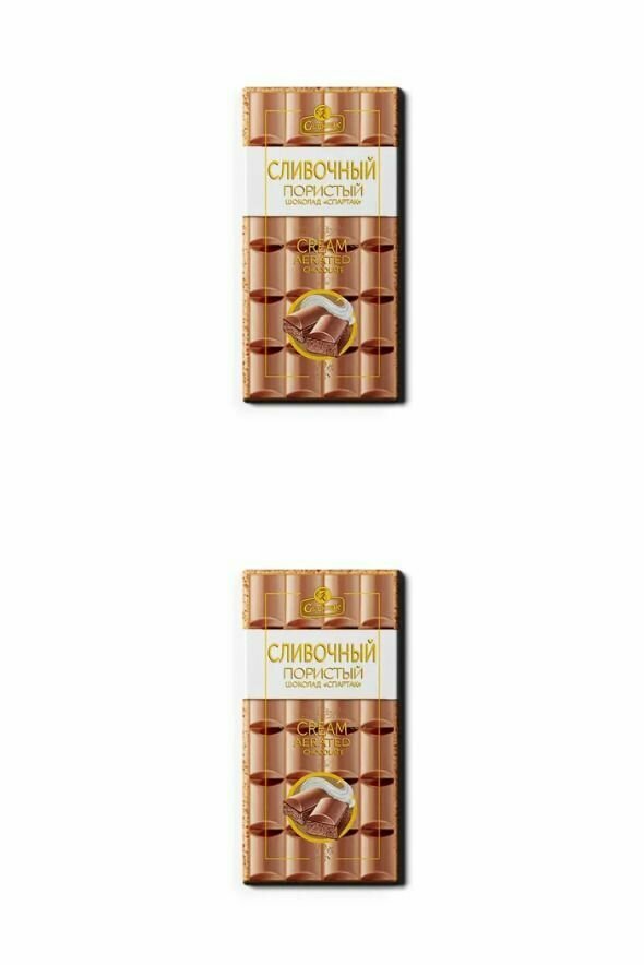 КФ Спартак Шоколад молочный пористый сливочный 70 г 2 шт