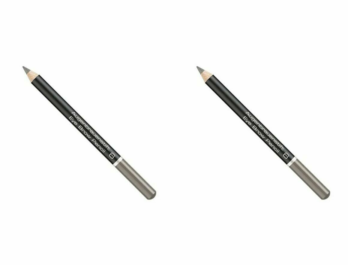 ArtDeco Карандаш для бровей Тон 6, 1,1 г, 2 штуки