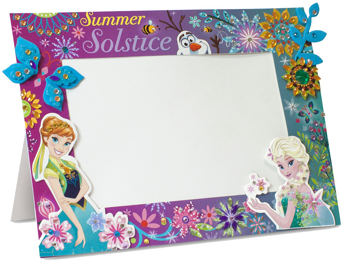 Фоторамка аппликация Цветочная сказка