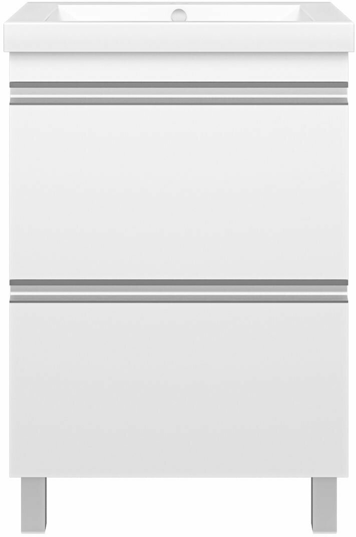 Тумба с раковиной Misty Ингрид 60 белая