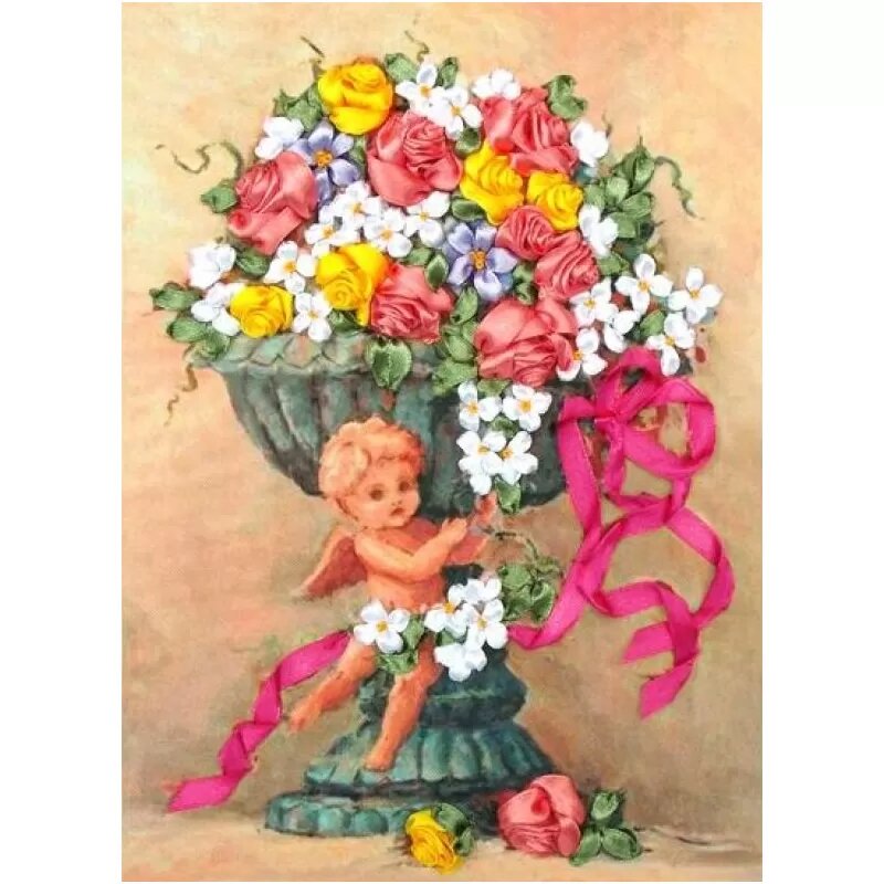 Винтажный ангел, набор для вышивания