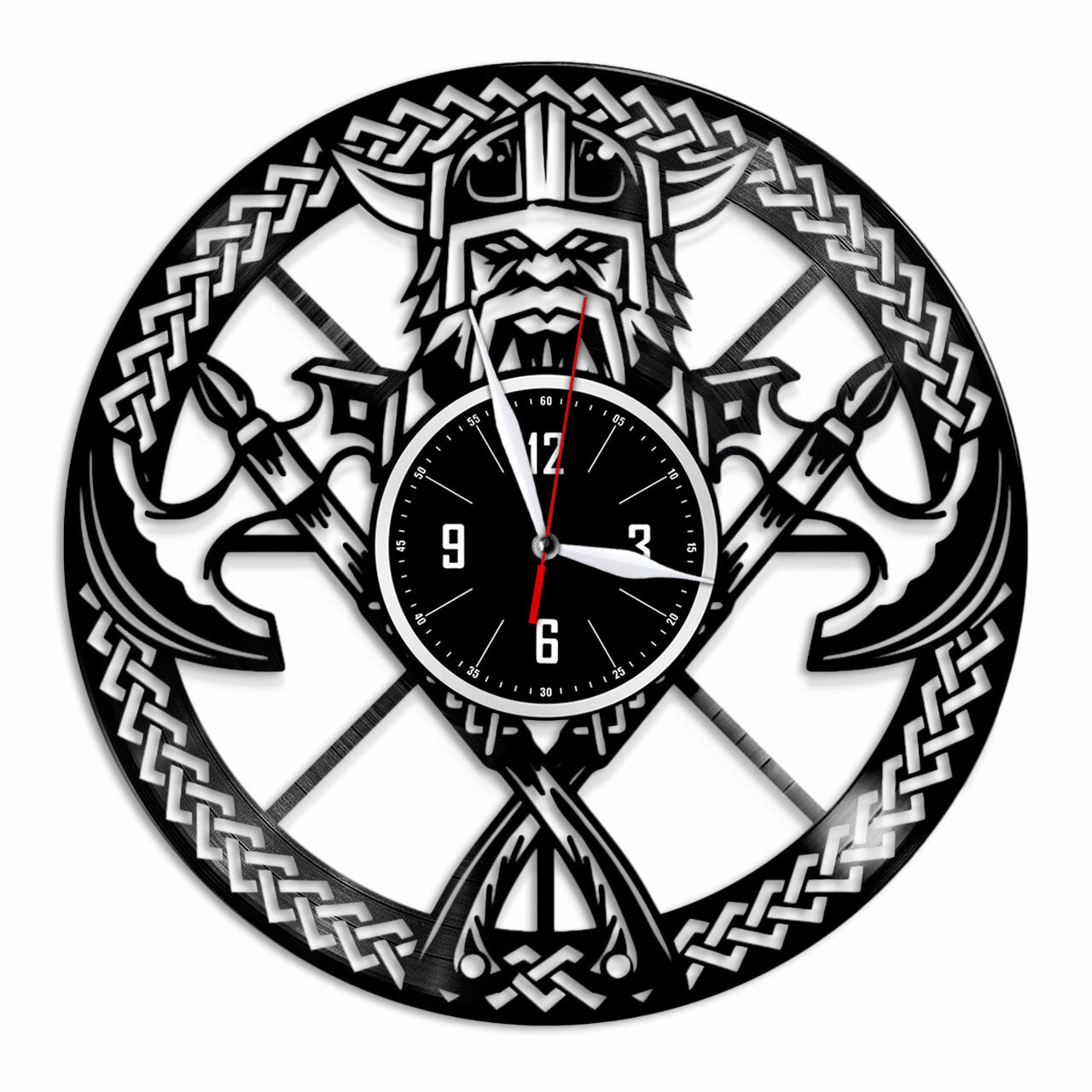 Викинг - настенные часы из виниловой пластинки