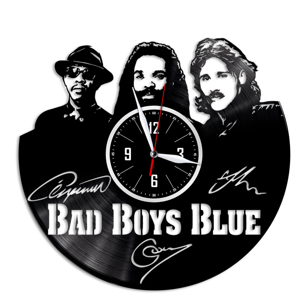 Bad Boys Blue - настенные часы из виниловой пластинки