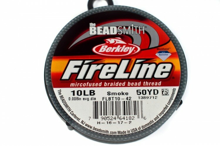 Нить FireLine 10LB, цвет smoke grey, толщина 0,008" (0,20мм), длина 50YD, 1024-012, 1 катушка
