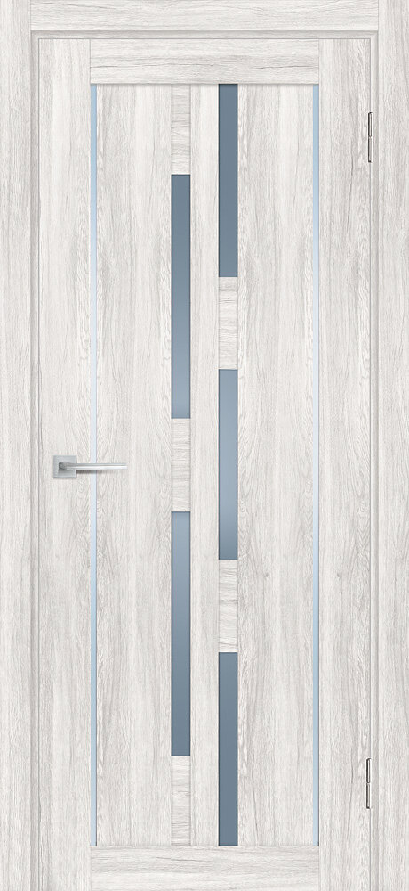 Дверь Profilo Porte PSL-33 nanotex сан-ремо крем стекло сатинат графит 200*60