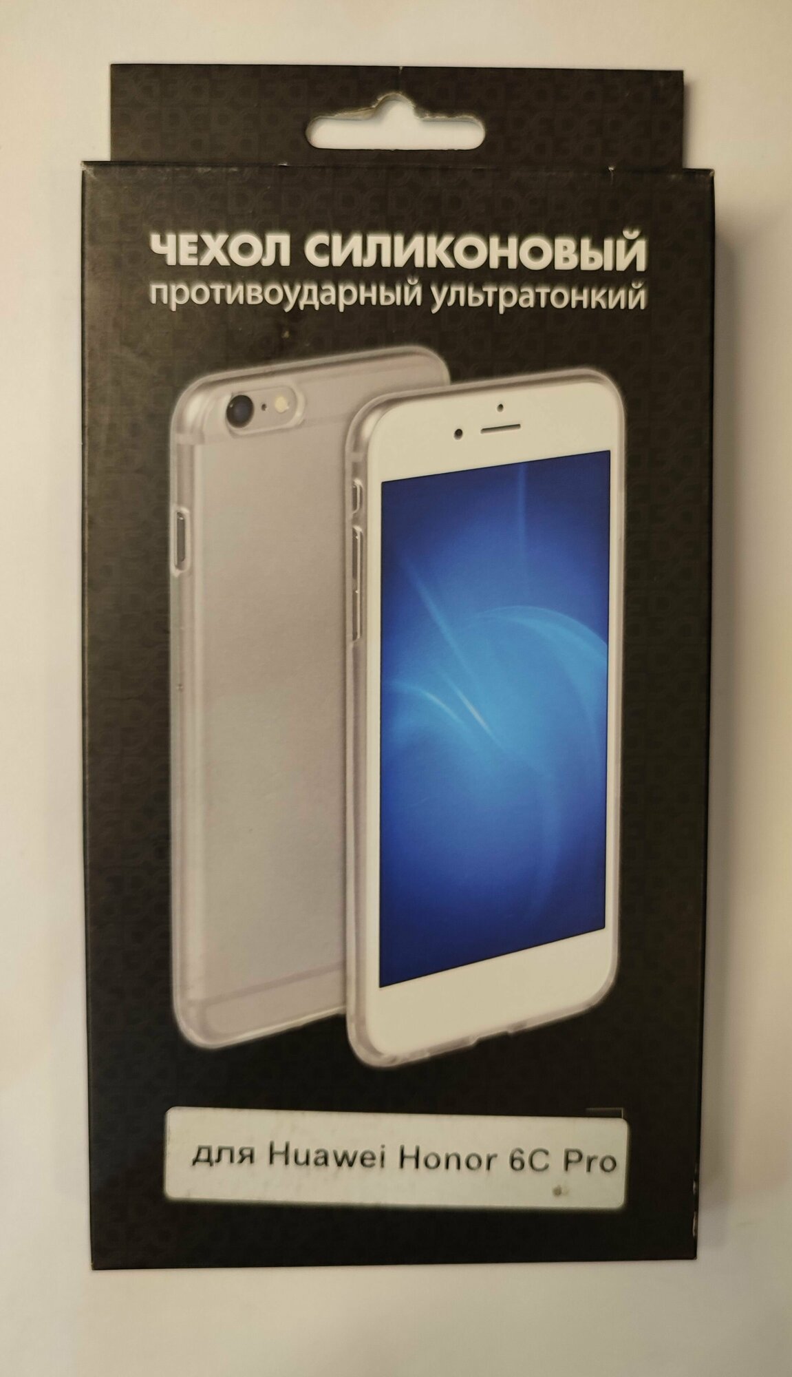Чехол силиконовый противоударный прозрачный для Huawei Honor 6c pro