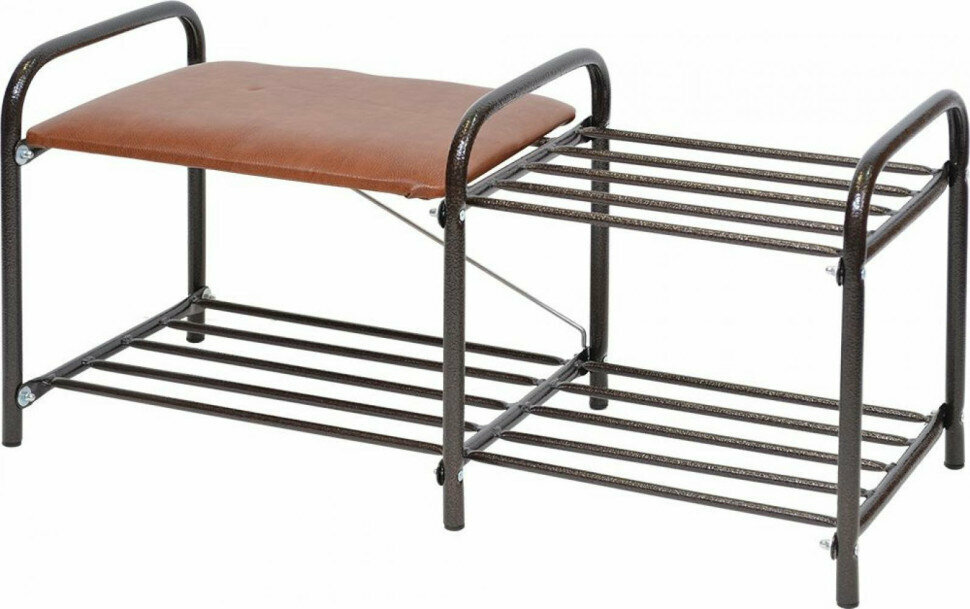 Nika ЭТЛ1 Люкс 1, Этажерка 2-х ярусная, мягкая, 360*330*800, Ижевск