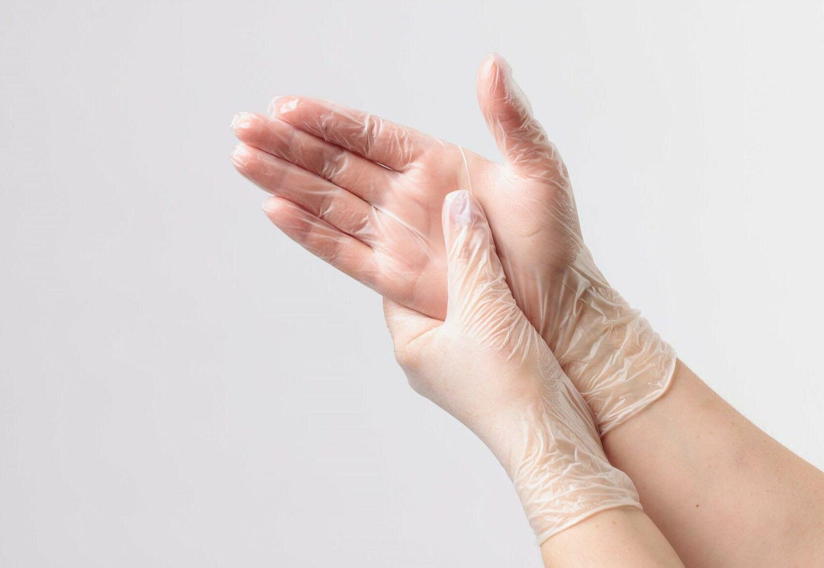 Перчатки ПВХ неопудренные M №50 White line