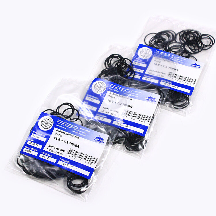 Кольца резиновые уплотнительные (O-ring) 15.8х1.2 70NBR (упаковка 100 шт. ±5%)