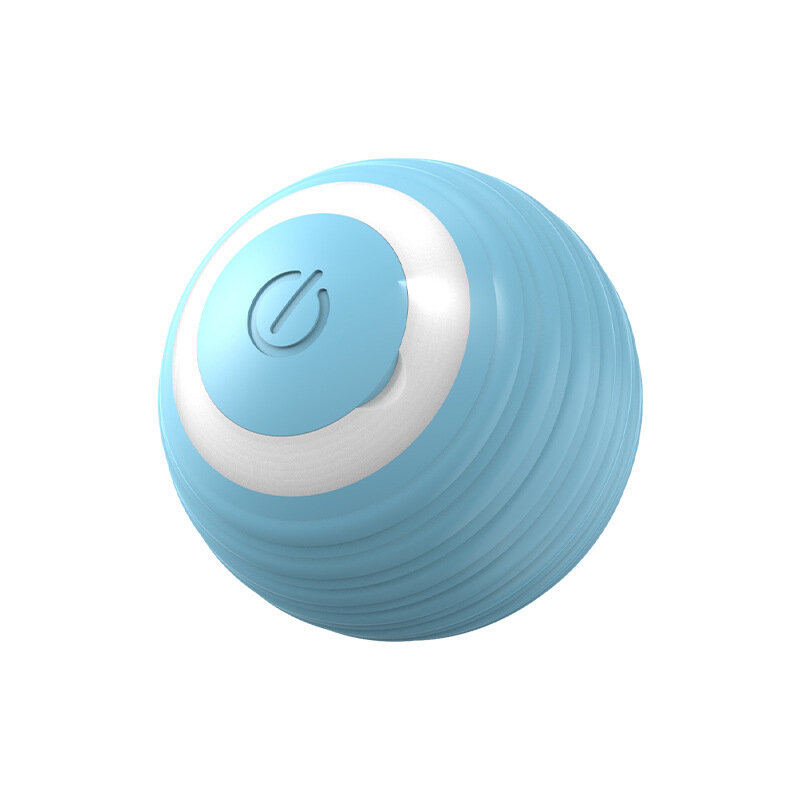 Электрическая игрушка для кошек Smart Rolling Ball устойчив к укусам небесно-голубой