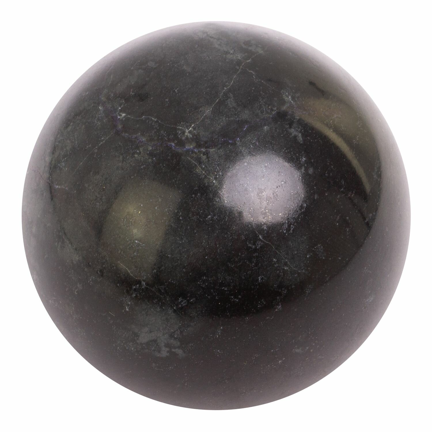 Шар из черного змеевика 6,5 см 126366