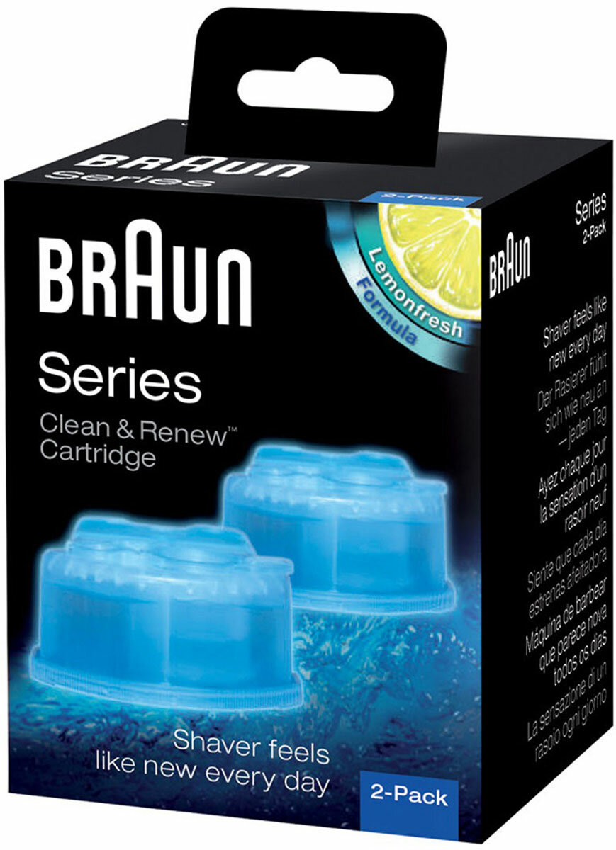 Картридж для бритв Braun CCR2 с чистящей жидкостью, 2 шт