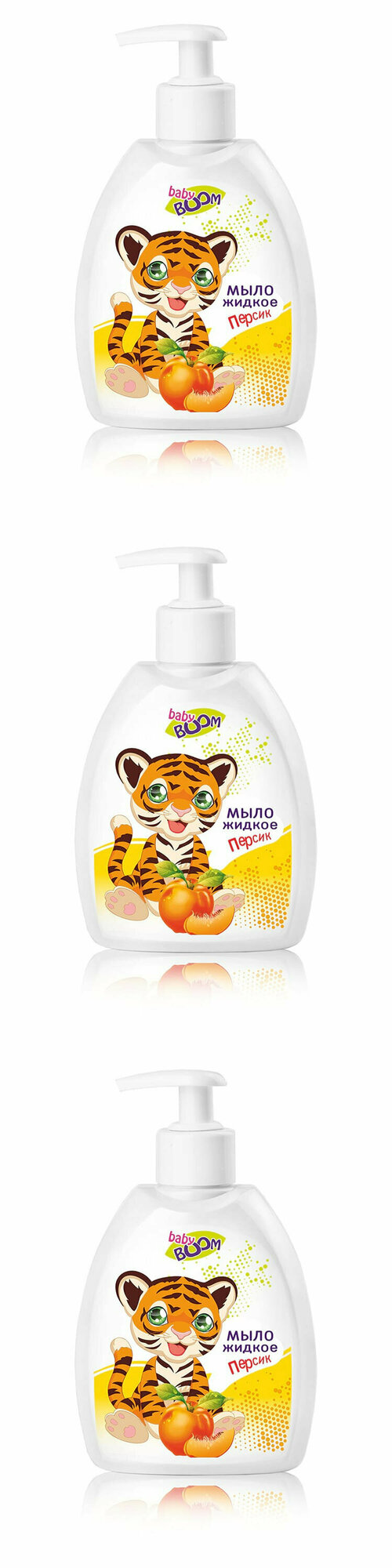 Iris мыло жидкое детское BABY BOOM персик, 300 мл, 3 шт