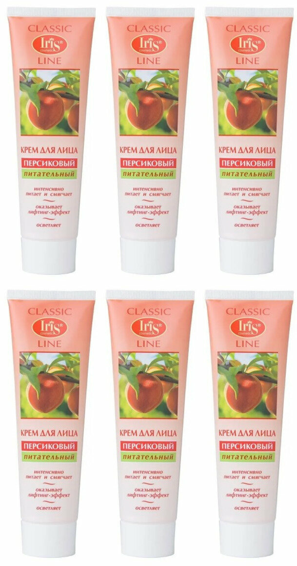 Iris Крем для лица персиковый питательный 100мл,6 шт