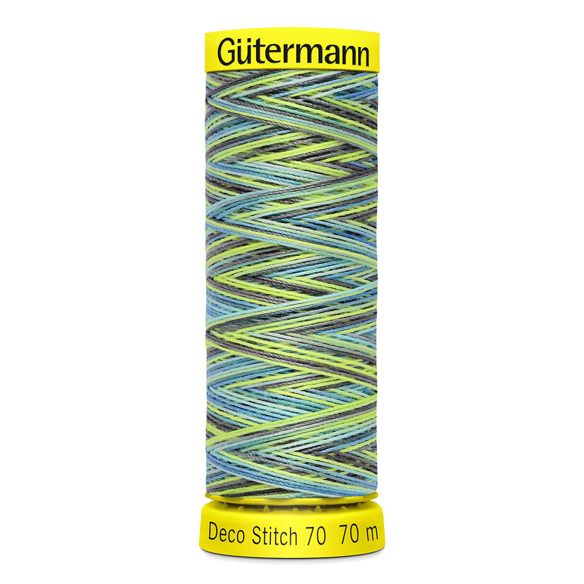 Нитки швейные мультиколор Deco Stitch 70/70 м, 5 шт, для декоративных швов, Gutermann (9852)