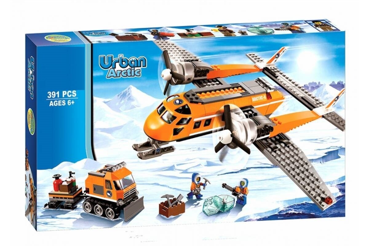 Конструктор Сити Арктический самолет 10441 391 деталь