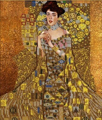 Набор для вышивания Русская искусница #1032 Адель, Вышивка бисером, 26 х 31 см