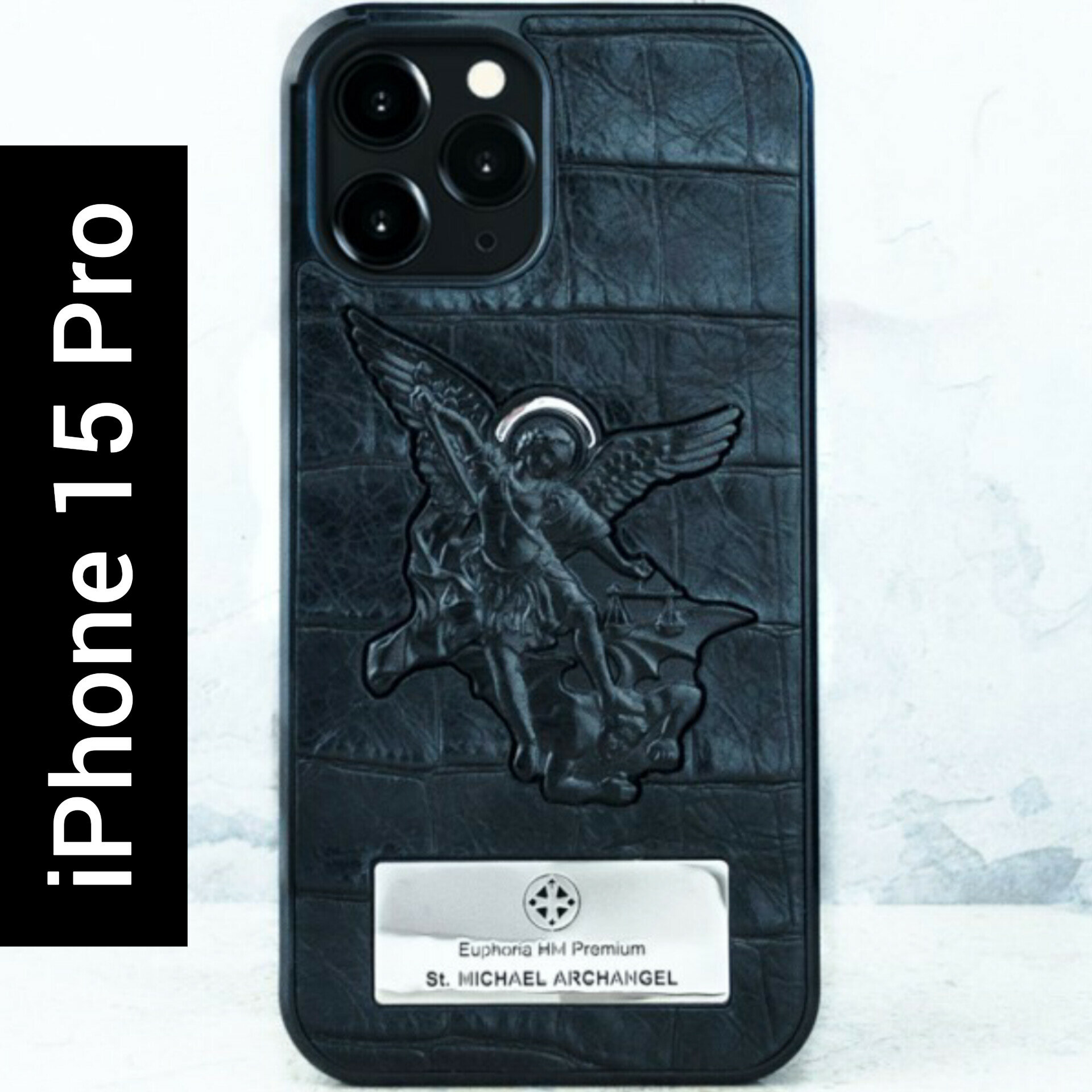 Чехол iPhone 15 Pro / Euphoria HM Michael Archangel - Euphoria HM Premium - Архангел Михаил