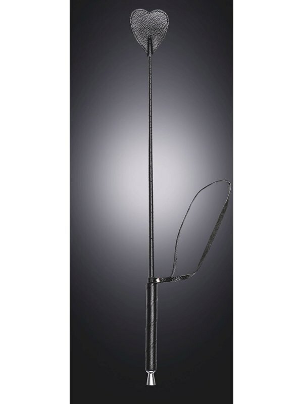 Стек БДСМ Sitabella Collection, натуральная кожа, чёрный, 70 см