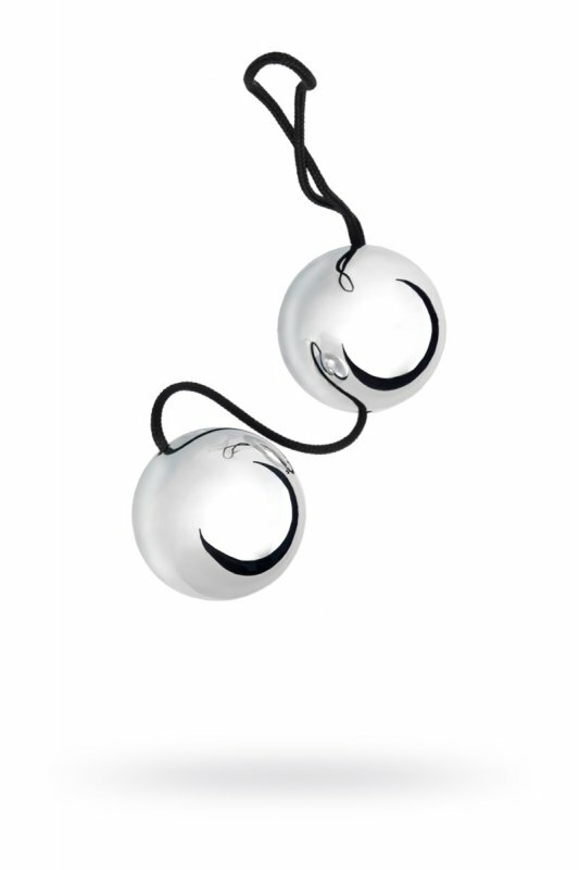 Вагинальные шарики TOYFA со смещенным центром тяжести - серебристый