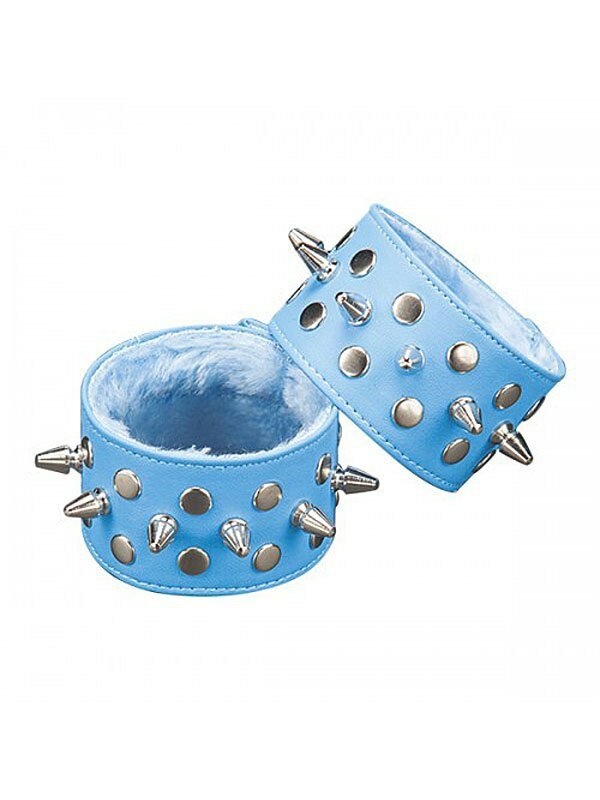 Напульсники Sitabella с шипами - голубой