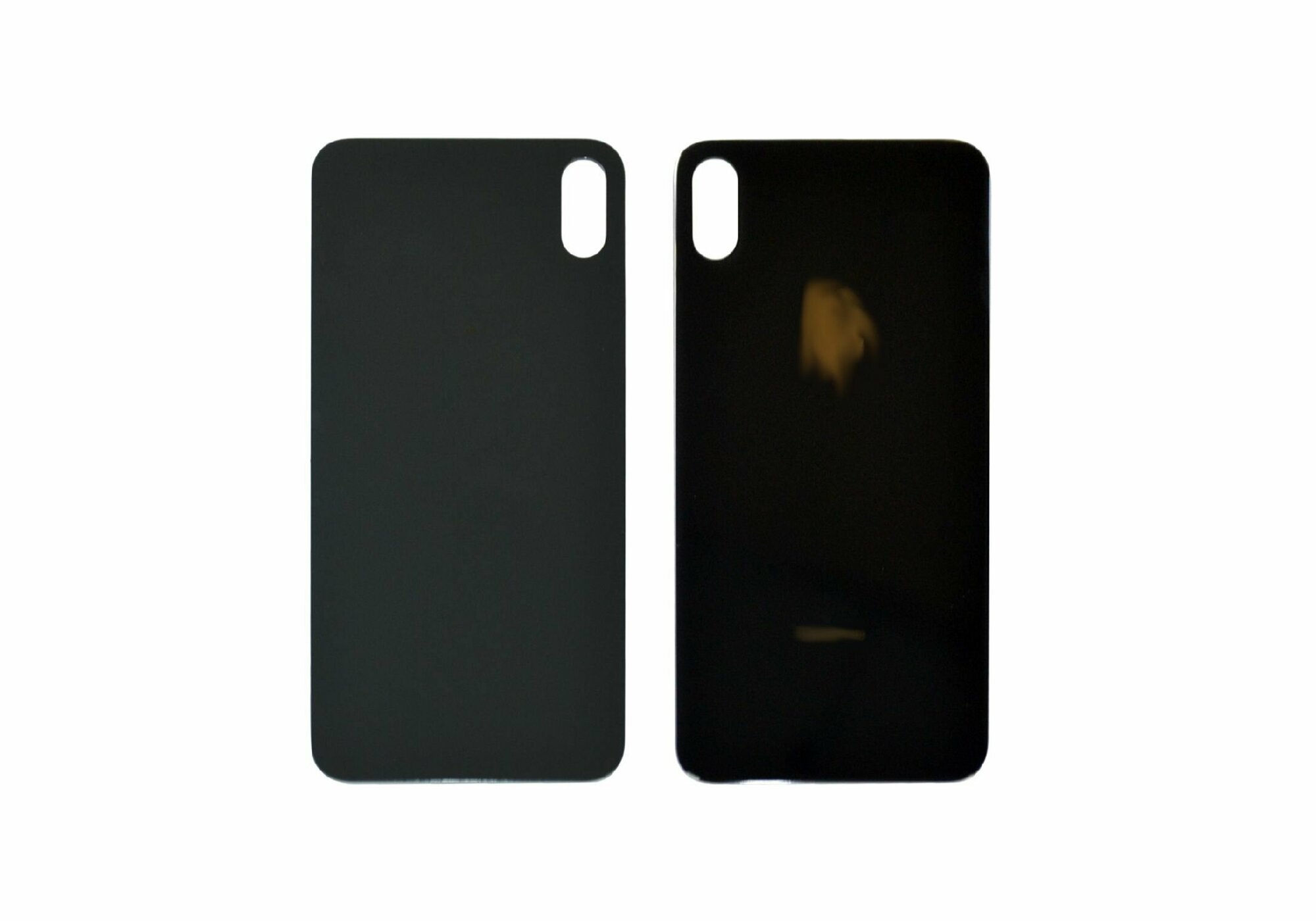 Задняя крышка для iPhone XS MAX серая space grey с увеличенным вырезом